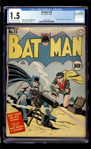 Batman #15 1943 CGC 1.5 FR/GD OW/W High Definition Scans** | eBay