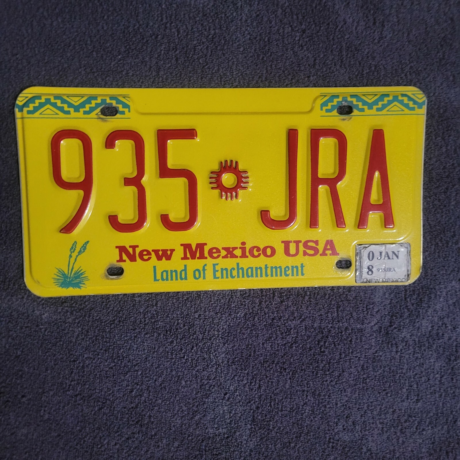 NEW MEXICO CHILI PEPPER REAL AUTHENTIC LICENSE PLATE AUTO NUMBER CAR ...