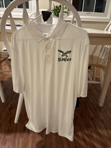 Fanatics Philadelphia Eagles Polo Shirt Men’s XL White Polyester NEW | eBay