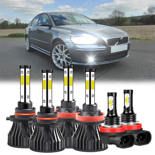 For Volvo S40 2005-2011 6000K LED Headlight High Low Fog Lights Bulbs ...