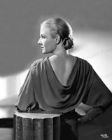 ANN HARDING WRAPPED IN FUR PURPLE COAT BEAUTIFUL COLOR PHOTO BY CHIP ...