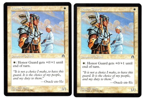 Honor Guard - Stronghold 1998 MTG White Common Creature NP X 2 | eBay