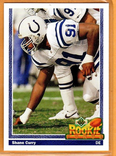 SHANE CURRY(Indianapolis Colts)1991 Upper Deck/Rookie Football Card | eBay
