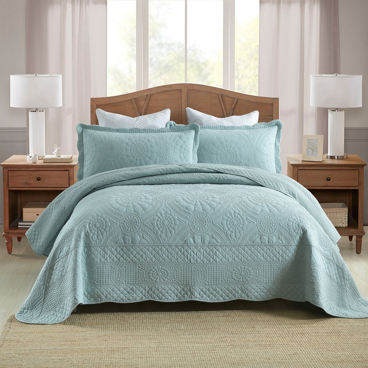 Colchas Williamsburg Azules Bedding