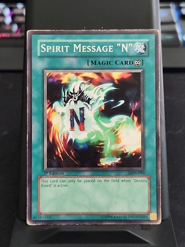 Spirit Message "N" - 1st Edition - Rare Foil - Yugioh Spell Card ...