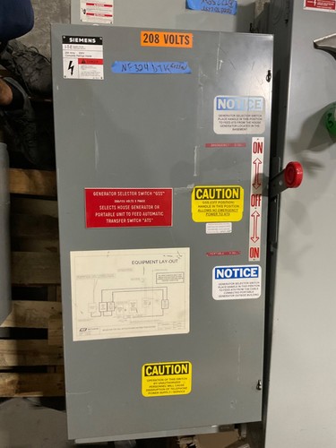 SIEMENS NF324DTK 200 Amp MTS MANUAL Transfer Switch 3 PHASE 240V | eBay