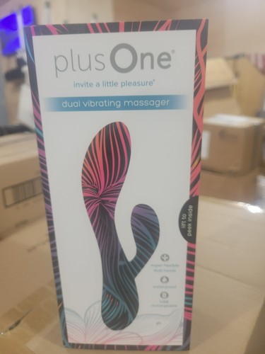 Plus One Dual Vibrating Massager - Rechargeable, Waterproof, Passion ...