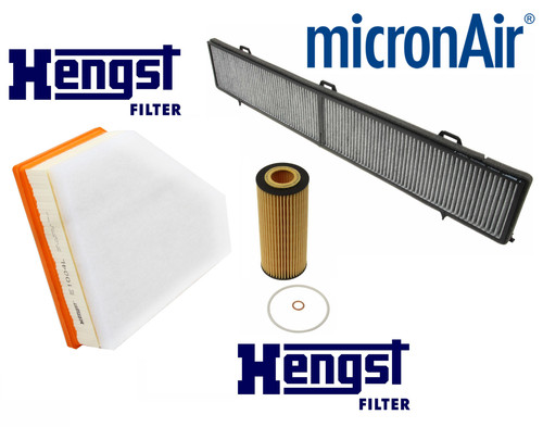 Air Filter Oil Filter AC Cabin Filter Charcoal Kit OEM for BMW 335d 09 ...