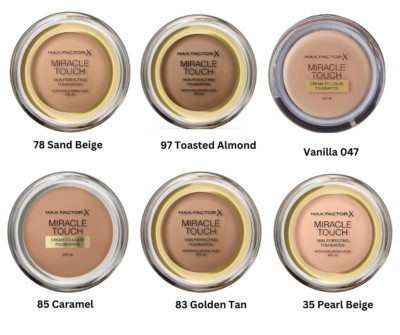 Max Factor Miracle Touch Foundation for sale | eBay