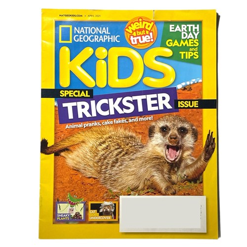 National Geographic Kids Magazine Apr 2021 Trickster Issue Meerkat ...