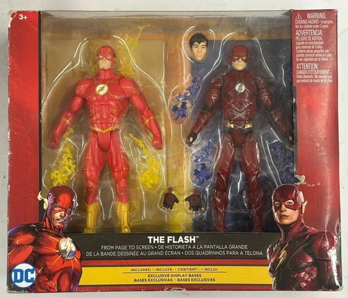 DC Comics Multiverse Flash Action Figure Set of 2 From Page To Screen ...
