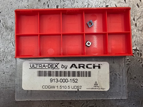 Qty 2 Ultra Dex Arch CDGW 1.510.5 913-000-152 UD52 Grade Carbide ...