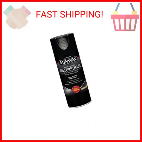 Minwax Fast Drying Polyurethane Spray, Protective Wood Finish, Clear ...