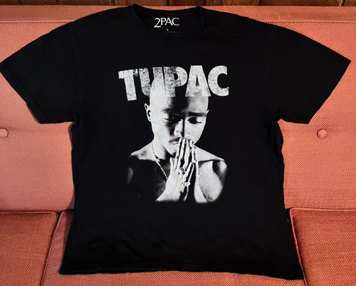 Tupac Shakur Men's Official Licensed 2Pac Prayer Graphic Hip Hop Rap T ...