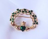Claddagh Brooch Sash Scarf Lapel Pin Irish Celtic Pride Love Luck ...