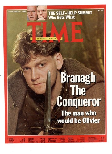 Kenneth Branagh The Conqueror Cover Time 1 Original Page 1989 | eBay