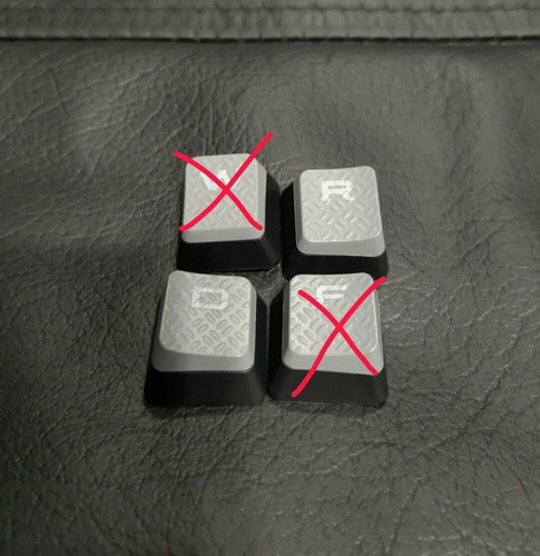 Corsair Grey RGB Backlit Single Key Caps Keycaps Original K95 Platinum ...