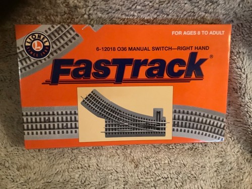 LIONEL FASTRACK 036 RIGHT HAND Manual TRACK SWITCH 6-12018 NEW | eBay