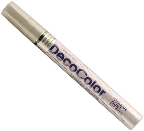 DecoColor Broad Opaque Oil-Based Paint Marker Open Stock-Silver | eBay