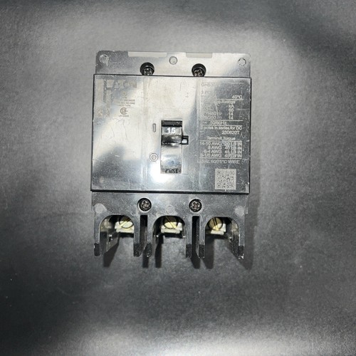 GHB3015 EATON 15 Amp 480/277 3 Pole Circuit Breaker New Open Box | eBay