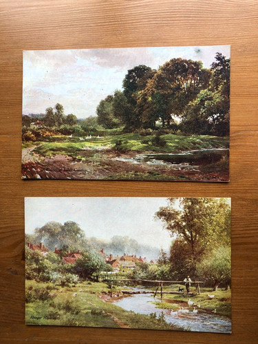 SURREY SERIES POSTCARDS, ESHER COMMON & ABINGER HAMMER, A & C BLACK ...