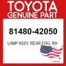 81480-60110 Toyota Lamp assy, rear fog 8148060110, New Genuine OEM Part ...