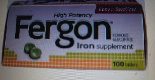 Fergon High Potency Iron Supplements 2 Bottles 100 Tablets Each (200 ...