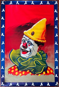Affiche clown dans affiches de cirque de collection | eBay