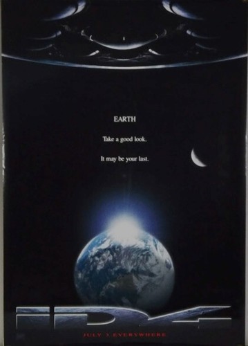 INDEPENDENCE DAY ID4 DS ROLLED ORIGINAL 1 SHEET MOVIE POSTER WILL SMITH ...