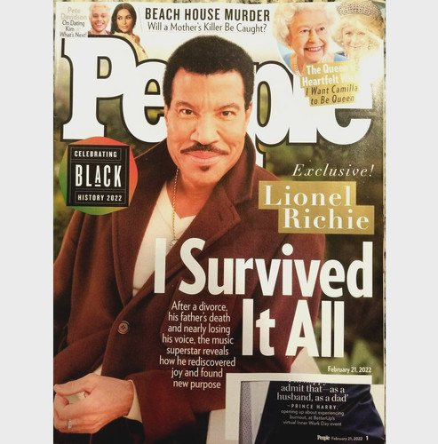 People Magazine - February 21 2022 - Lionel Richie, Pete Davidson & Kim ...
