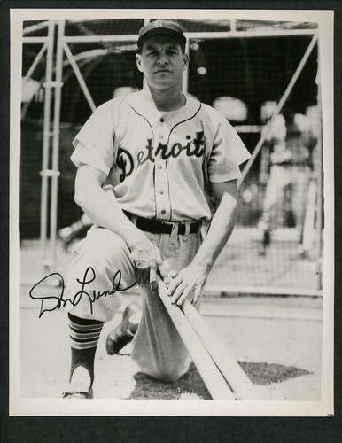 Don Lund Signed Autographed 8 x 10 B&W Photo Detroit Tigers | eBay