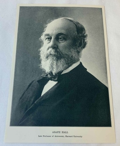 1923 book leaf print~ ASAPH HALL Professor Of Astronomy, Harvard | eBay