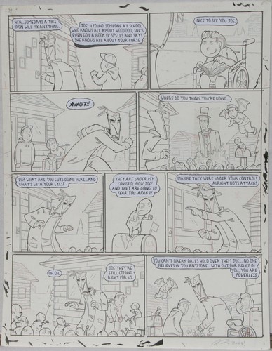 DOUGLAS PASZKIEWICZ original art, ARSENIC LULLABY Pulp edition page 17 ...