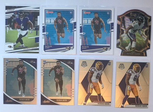 Patrick Queen Lot of 8 Panini NFL Football Rookie Cards RC Inserts ...
