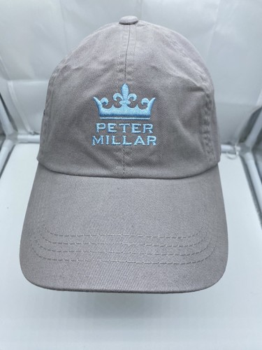 Peter Millar Logo Gray Baseball Hat Cap Adjustable Strap-back Cotton | eBay