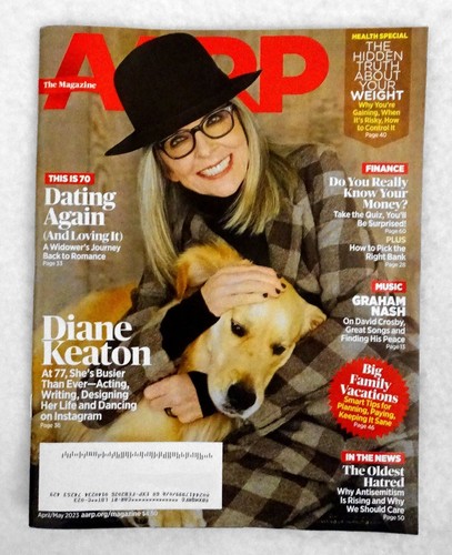 AARP Magazine April/May 2023 Diane Keaton Pages Never Turned | eBay