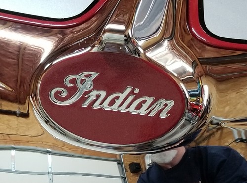 Indian Roadmaster/Chieftain Headlight Bezel Background Decal/Sticker ...