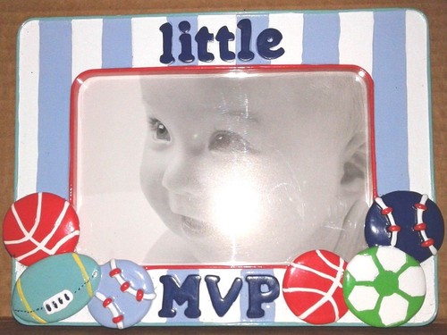 Little MVP Picture Frame Photo Baby Kid Children Sports Soccer Football ...