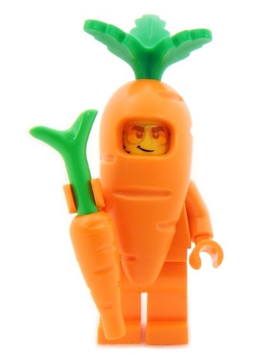 NEW LEGO CARROT COSTUME GUY with Carrot MINIFIG food person male man | eBay