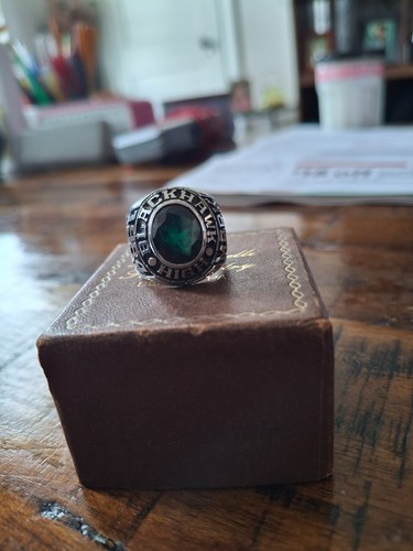 Class Ring 1984 R. Johns Valadium with Emerald | eBay