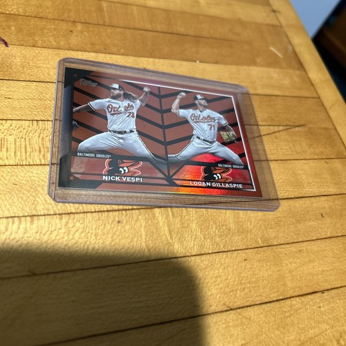 2023 Topps Update Nick Vespi/Gillespie RC Orange & Black Foil Halloween ...