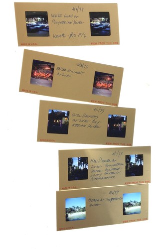 Lot of 23 Vtg 1979 DISNEY POLYNESIAN HOTEL LUAU Kodachrome Color Stereo ...