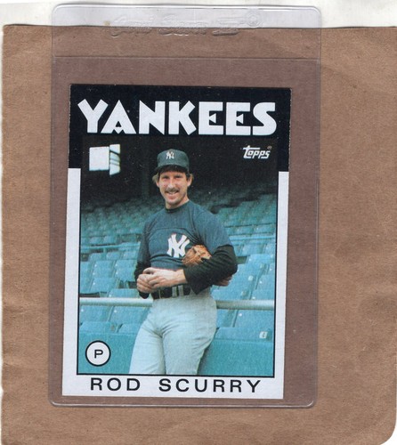 1986 Topps Rod Scurry New York Yankees #449 NrMt | eBay
