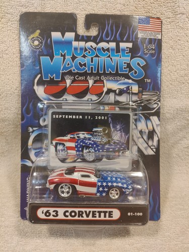 1 MUSCLE MACHINES collectible- '63 Corvette 01-100- 1/64 DIECAST | eBay