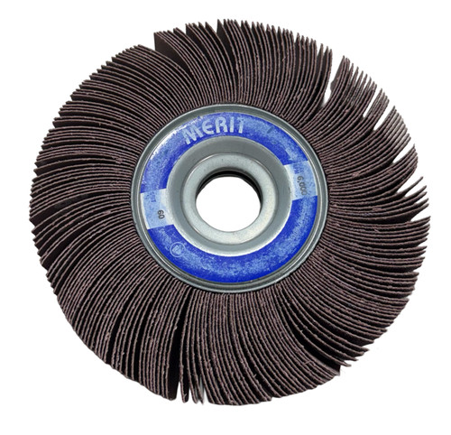 Merit 6" x 1" x 1" High Performance Flap Wheel 60 Grit Ceramic Alumina ...