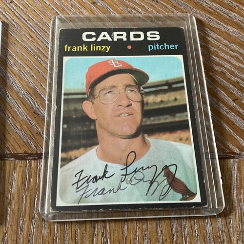 autographed 1971 Topps FRANK LINZY . #551 #C-1 | eBay