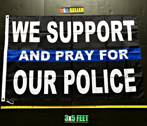 We Support Our Police Flag FREE FIRST CLASS SHIP Trump 2020 Cop Law ...