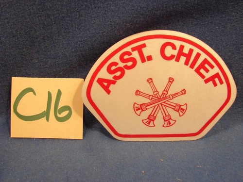 C16 FIRE FIGHTER REFLECTIVE HELMET CAR TRUCK WINDOW STICKER RED ASST ...