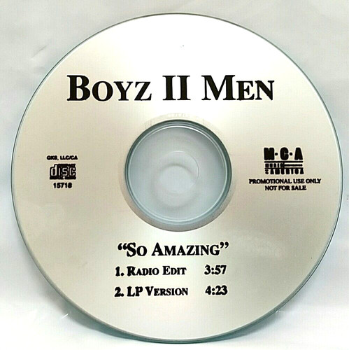 (CD) Boyz II Men ‎– So Amazing, Promo, Single, 2 Track, Rare. | eBay