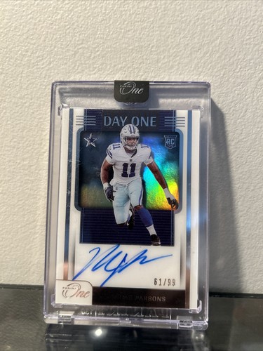 MICAH PARSONS 2021 Panini One Rookie Autograph Cowboys RC On Card Auto ...